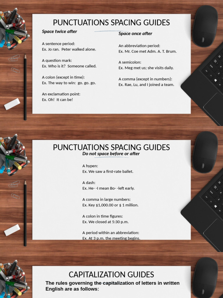 Punctuation and Capitalization Guidelines | PDF | Punctuation | Comma