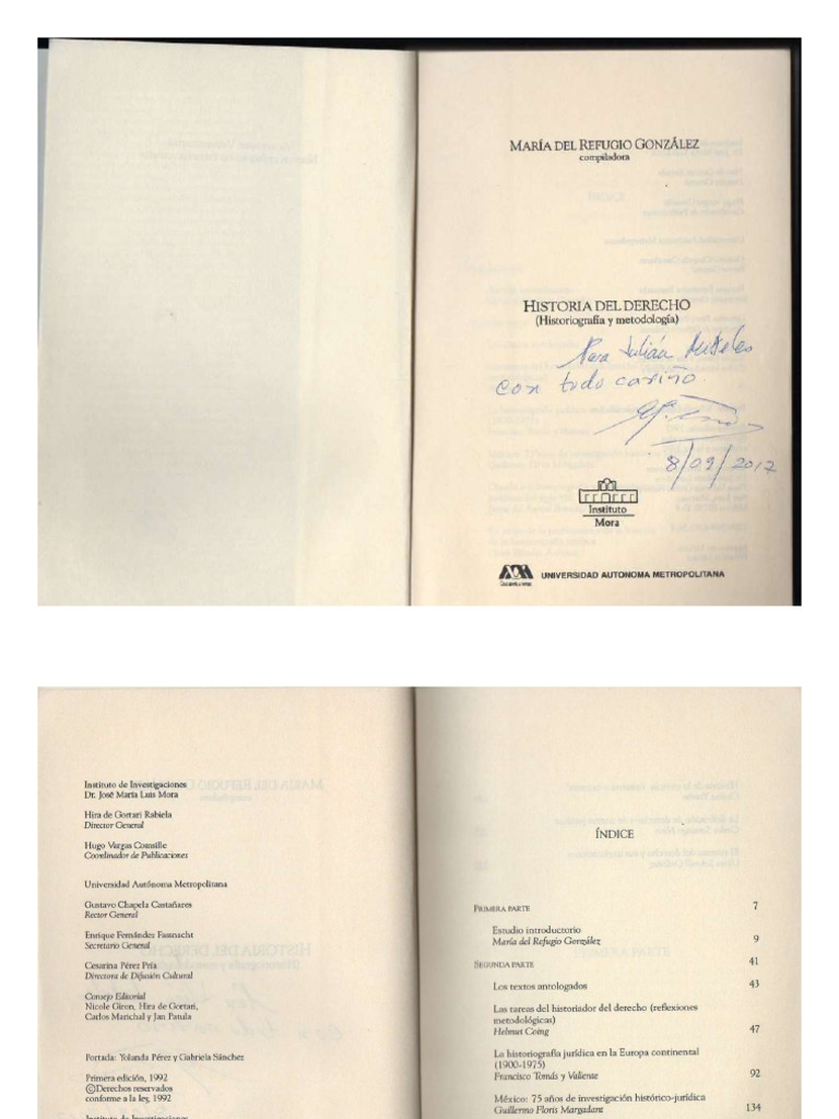 María Del Refugio González, Historia Del Derecho - 250814 - 015537 | PDF