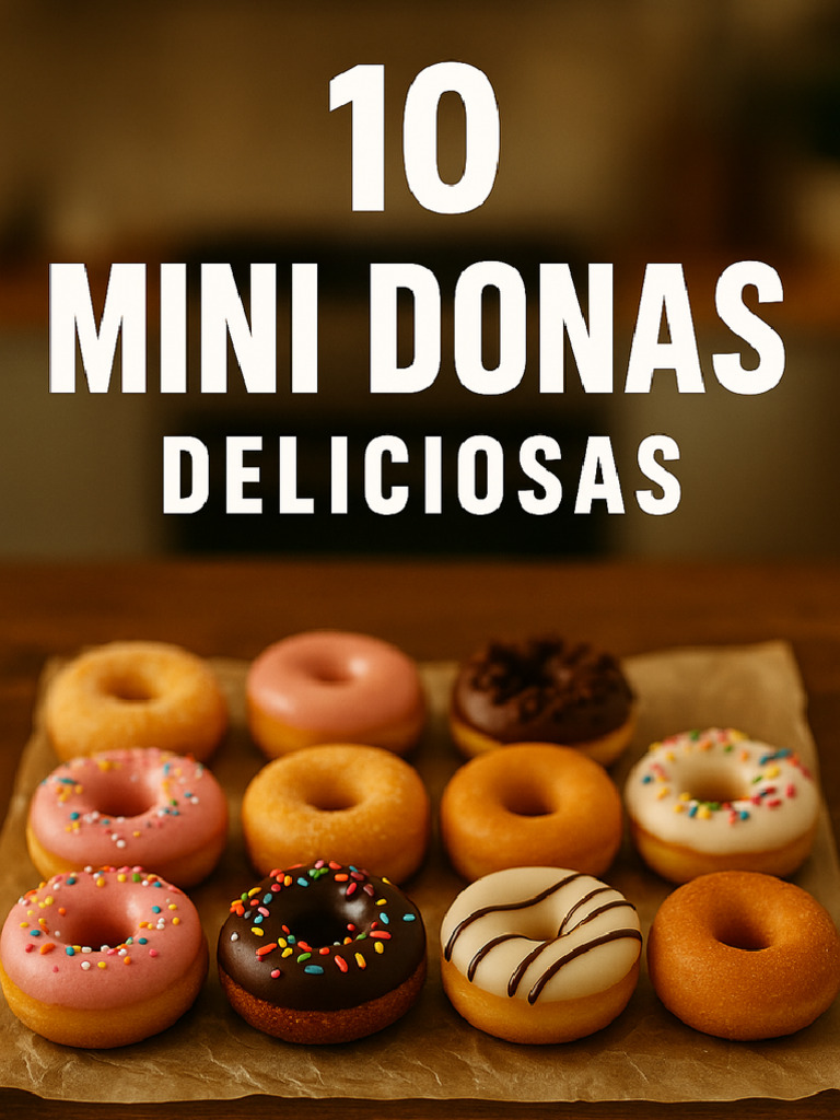 Recetario Mini Donas | PDF | Malteada | Mantequilla