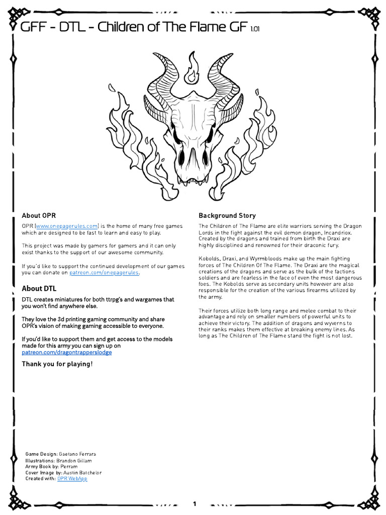 Children of The Flame Army Book | PDF