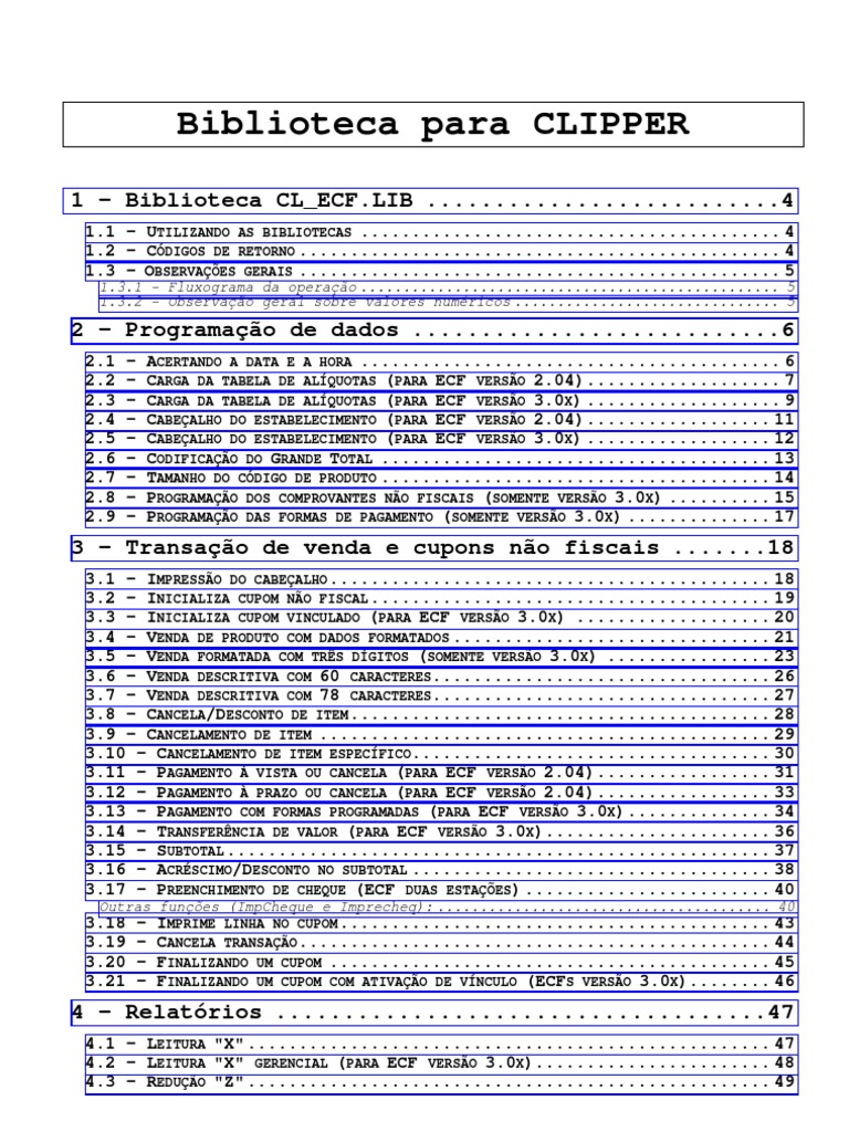 Guia completo para programação e uso da biblioteca CL_ECF.LIB para ...
