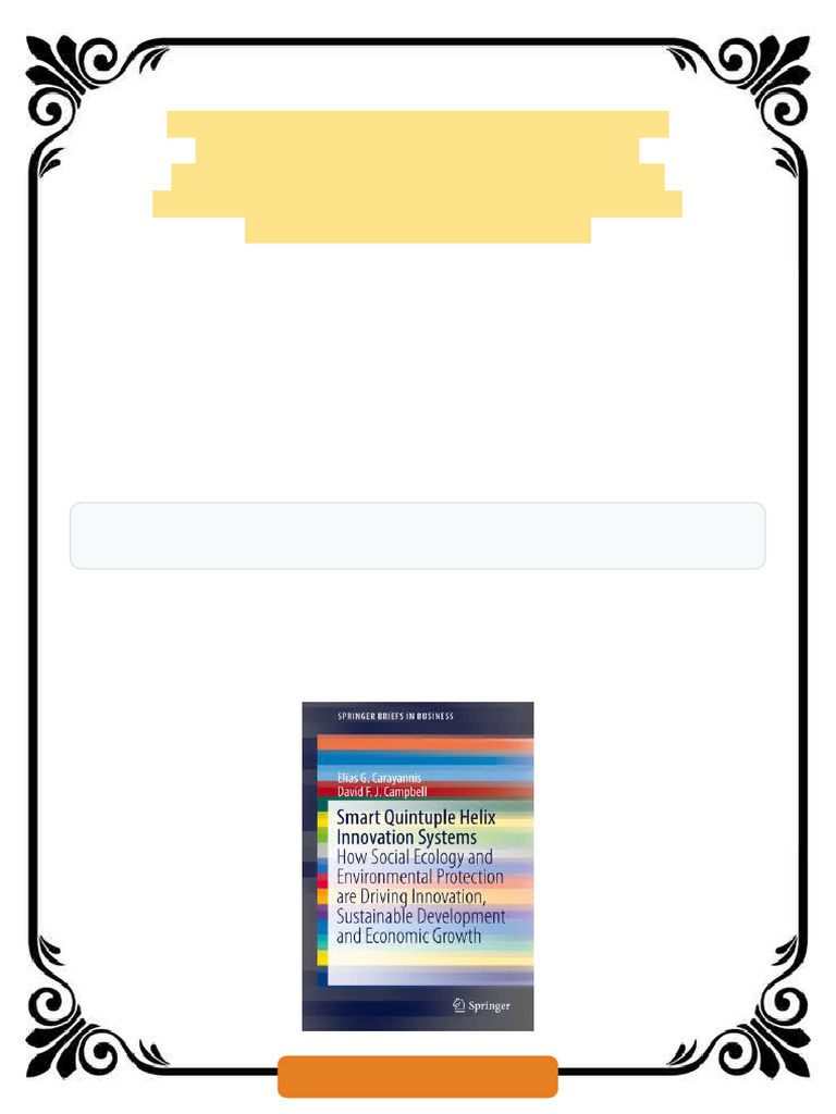 Smart Quintuple Helix Innovation Systems: How Social Ecology and ...