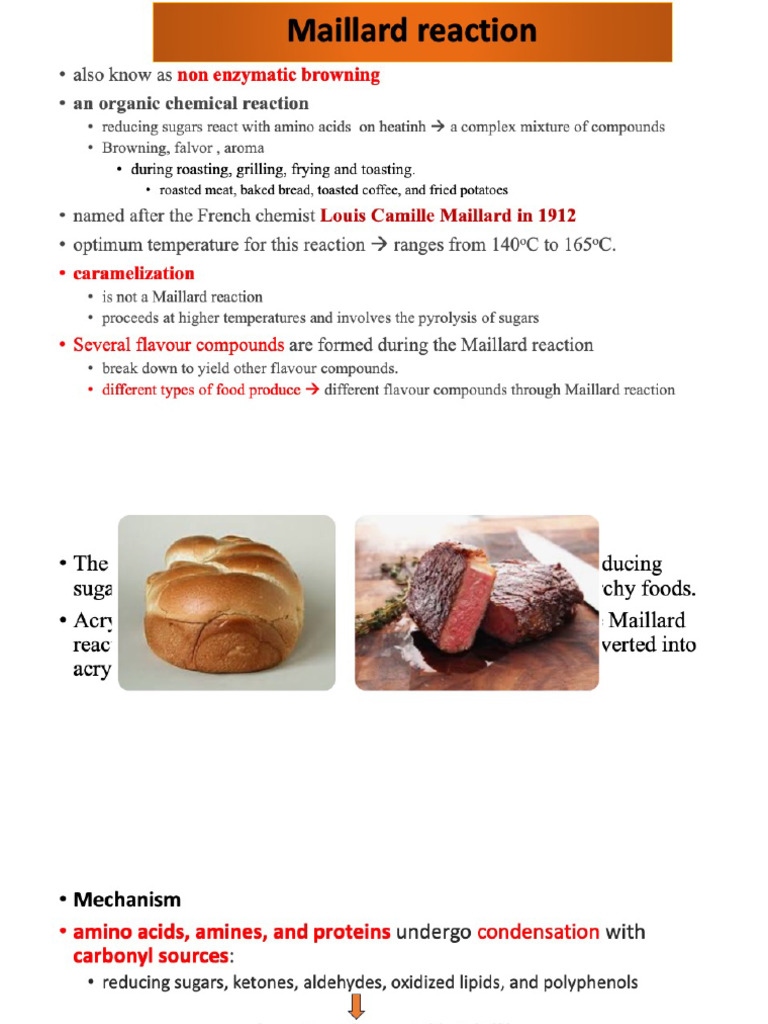 Maillard Reaction, Enzymatic Browning & Rancidity | PDF