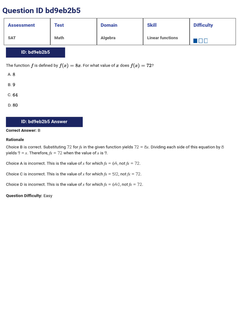 SAT Suite Question Bank - Results | PDF | Function (Mathematics ...
