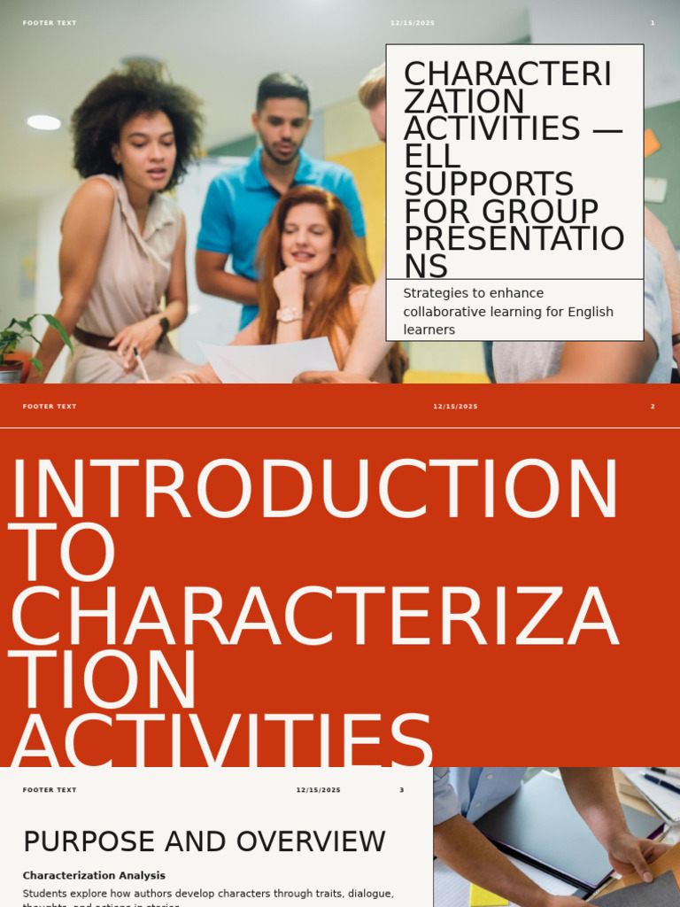 ELL Characterization Activities Slides | PDF | Vocabulary | Learning