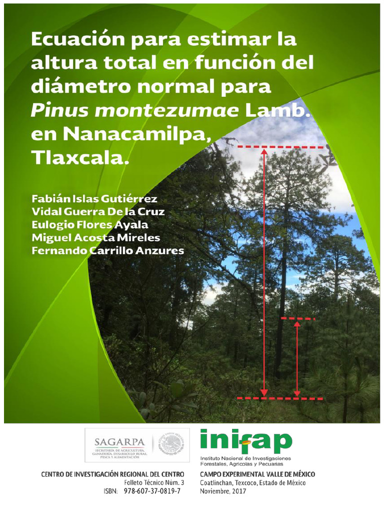 1040 4725 Ecuación para Estimar La Altura Total en Función Del Diámetro ...