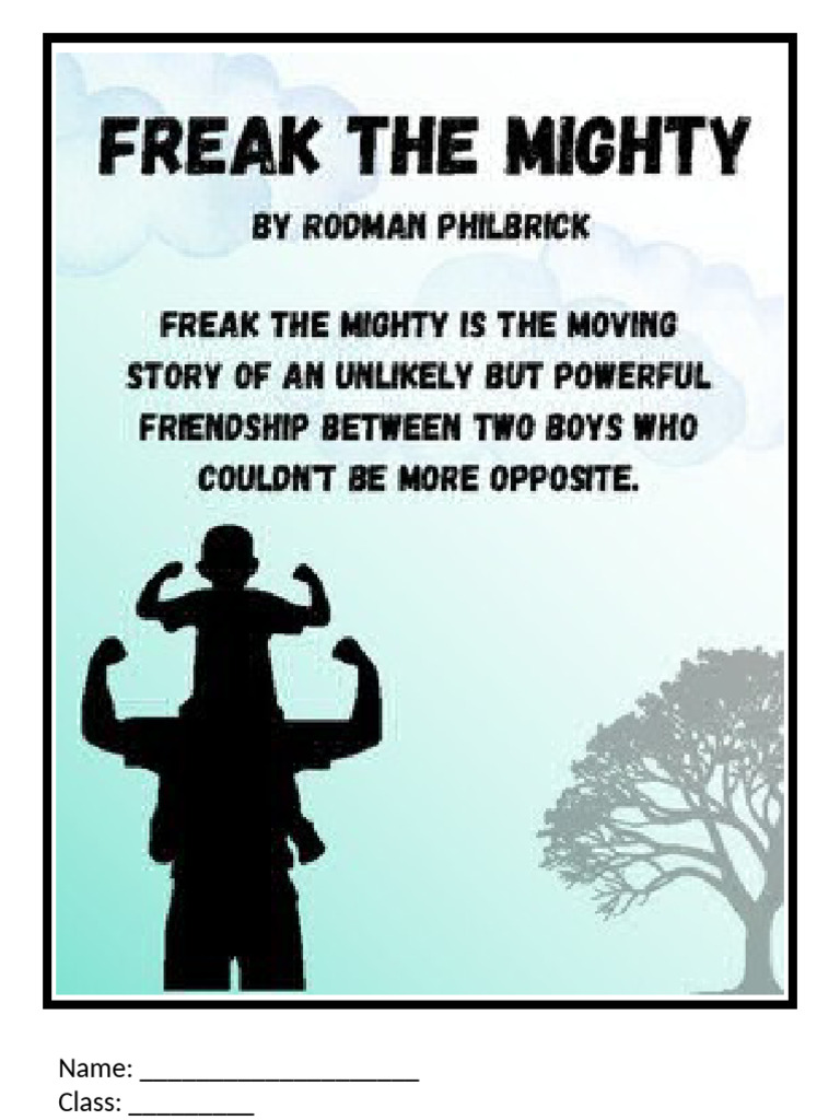 Freak The Mighty Cover Page | PDF