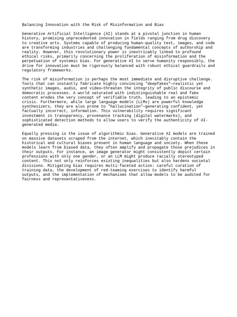 Balancing Innovation With The Risk | PDF