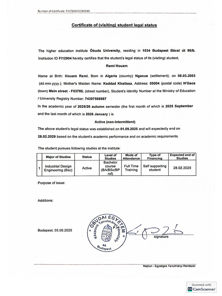 Student Status | PDF