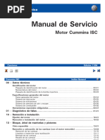Manual de Servicio Motor Cummins ISC | PDF | Inyección de combustible ...
