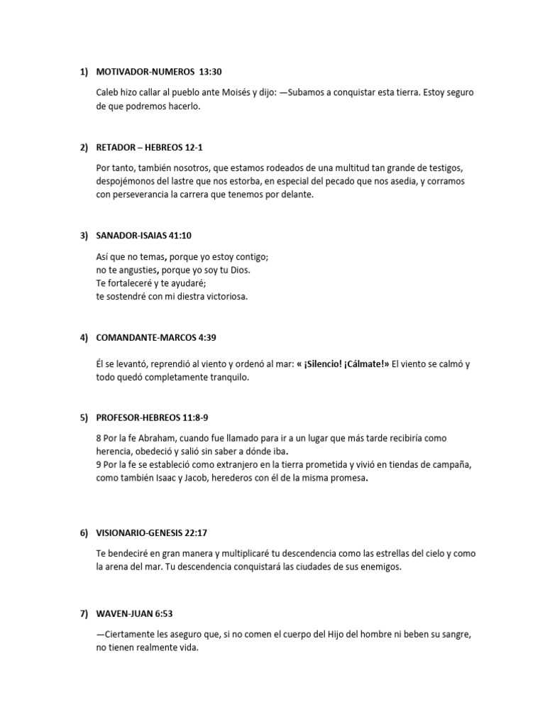 Pasajes Segun Su Frecuencia | PDF
