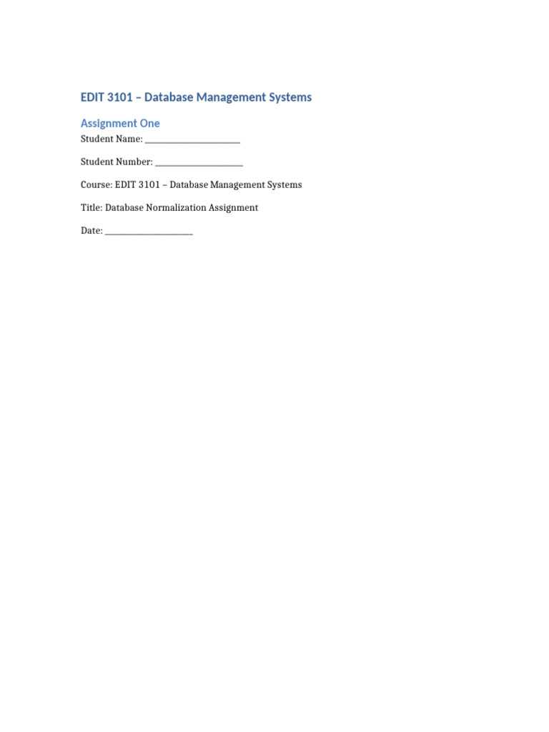 Database Normalization Explained | PDF | Databases | Information ...