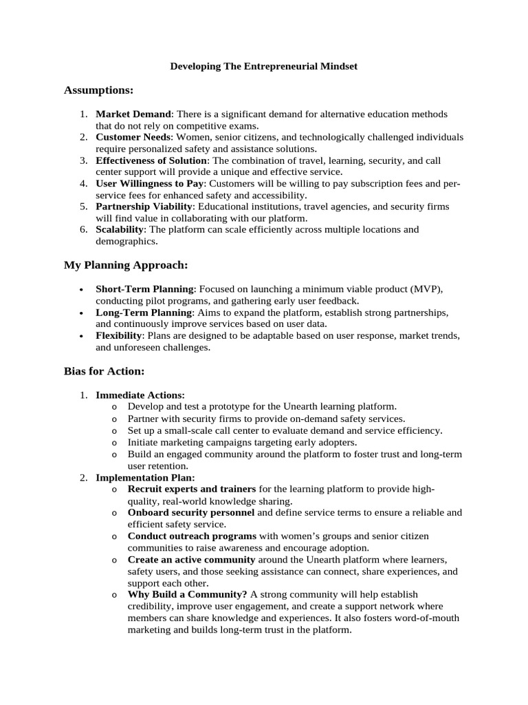 Developing The Entrepreneurial Mindset | PDF | Mentorship | Business