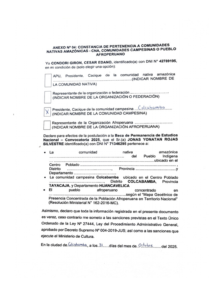Comun.. Campes.. Colcab.. | PDF