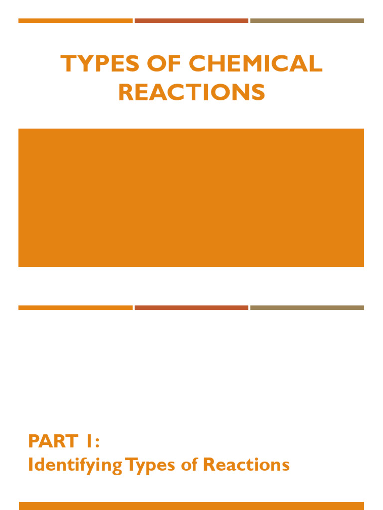 Types of Chemical Reactions Explained | PDF | Chemical Reactions | Ion