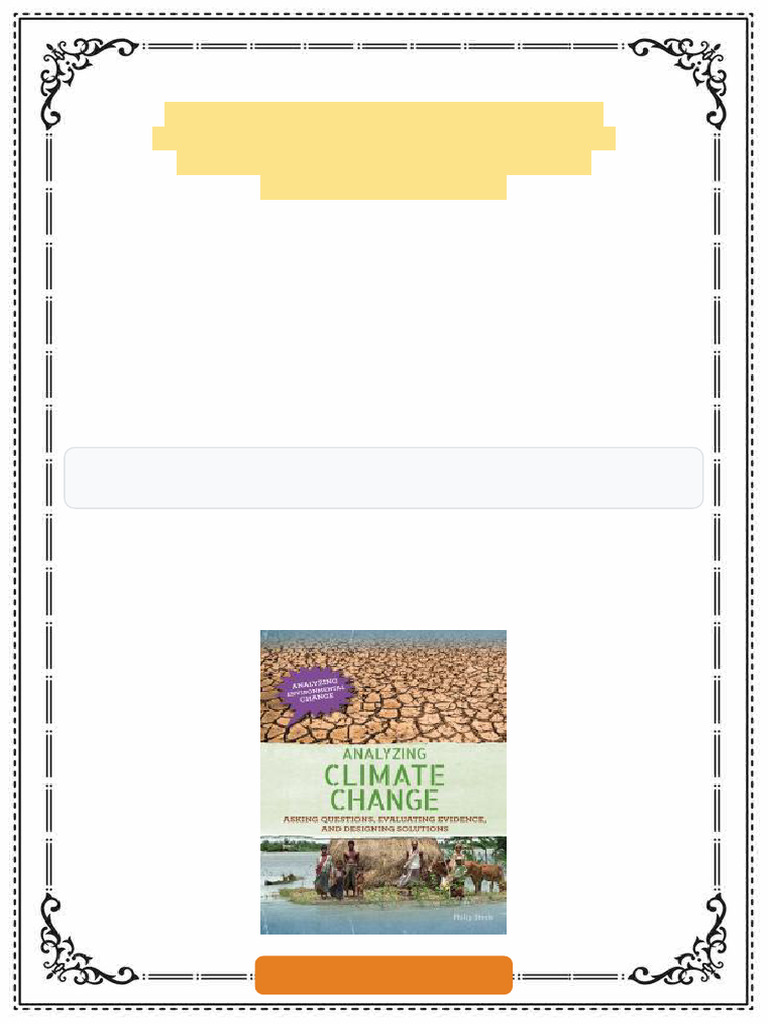 Analyzing Climate Change Asking Questions Evaluating Evidence and ...