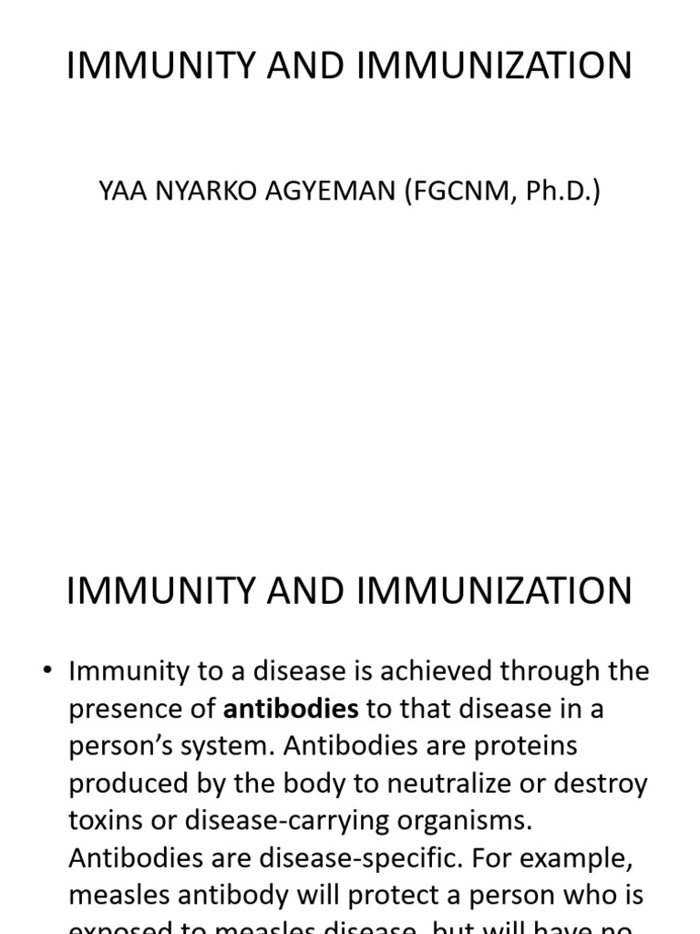Immunity and Immunization 2023 | PDF | Vaccines | Adaptive Immune System
