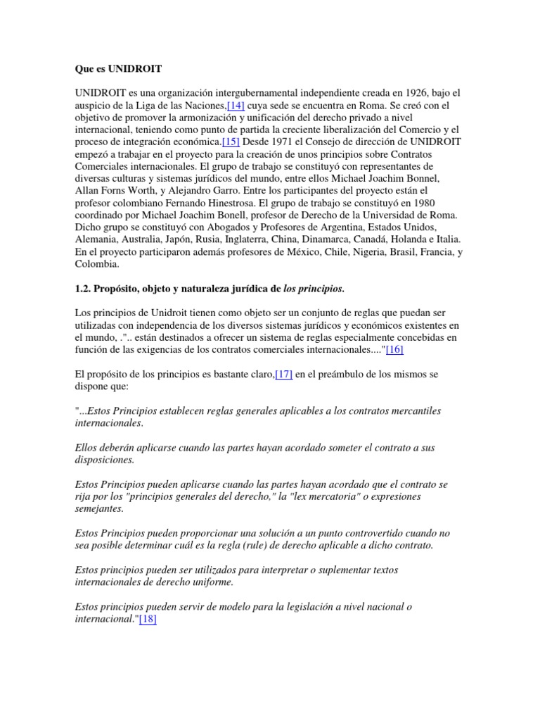 Que Es Unidroit | PDF | Ley internacional | Justicia