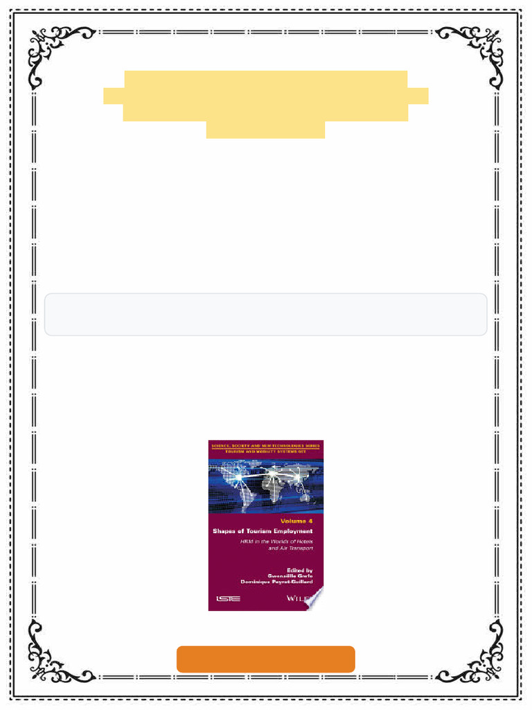 Shapes of Tourism Employment: HRM in the Worlds of Hotels and Air ...