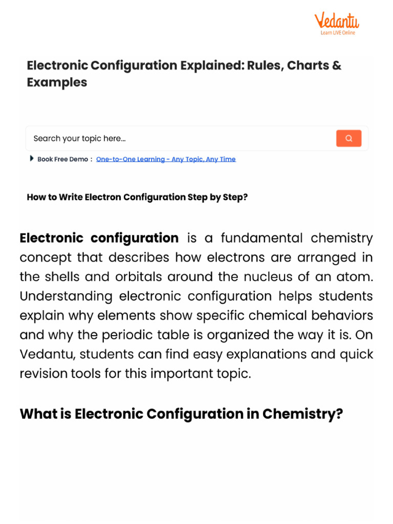 Electronic Configuration Explained_ Rules, Charts & Examples | PDF