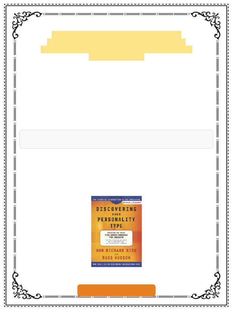 Discovering Your Personality Type The Essential Introduction To The ...