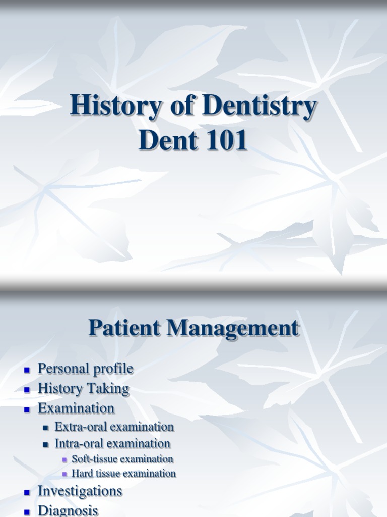 Introduction To Dentistry | PDF | Dentistry | Pathology