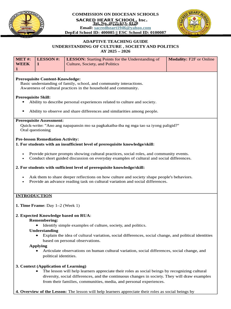 Atg Ucsp Week 1 | PDF | Knowledge | Learning