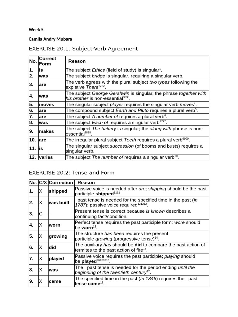 Week 5 Grammar For Toefl | PDF | Verb | Grammatical Tense