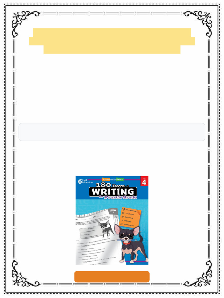 180 Days of Writing for Fourth Grade Practice Assess Diagnose 1st ...
