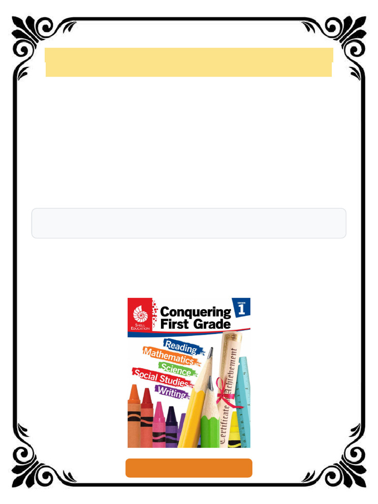 Conquering First Grade 1st Edition Jodene Smith eBook fundamentals ...