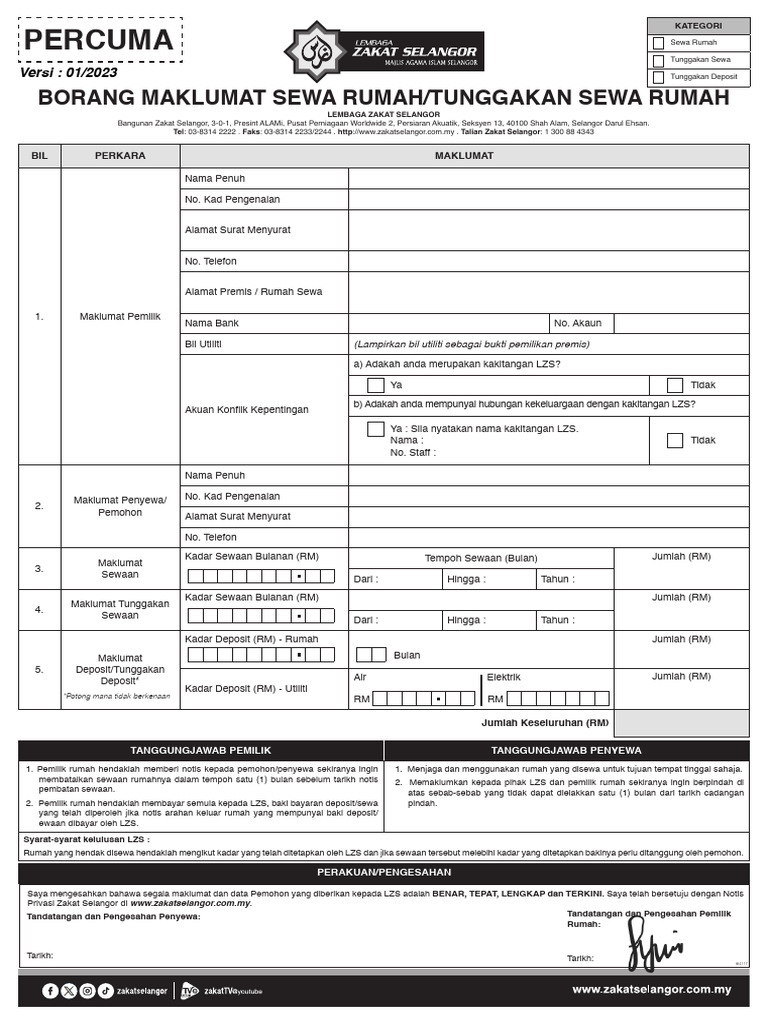 Borang Maklumat Sewa Rumah_tunggakan v01_2023_250514_222137 (2) | PDF