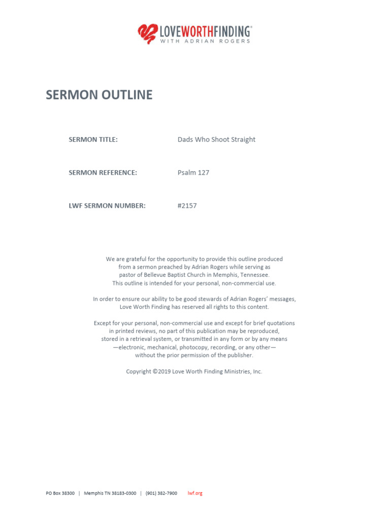 Dads Who Shoot Straight: Psalm 127 Insights | PDF | Archery | Arrow