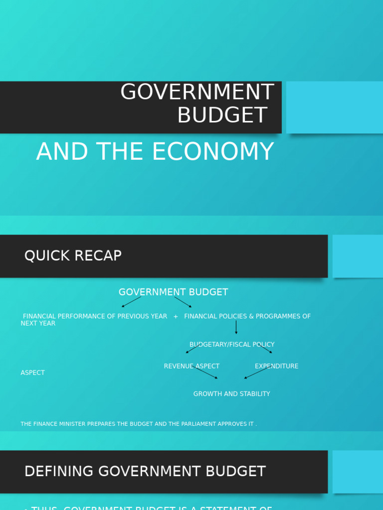 Government Budget Overview and Objectives | PDF