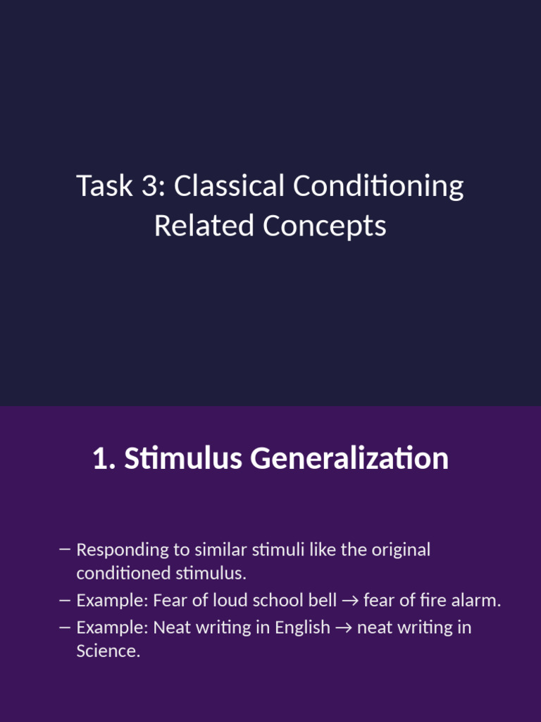 Task3ClassicalConditioning | PDF