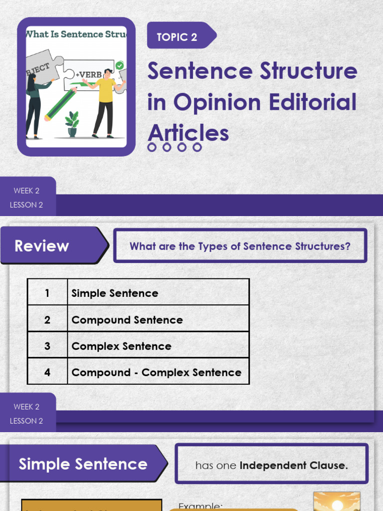 Sentence Structures in Editorials | PDF | Subject (Grammar) | Sentence ...