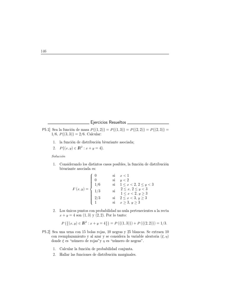 Ejercicios resueltos de probabilidad bivariante y variables aleatorias discretas bidimensionales ...