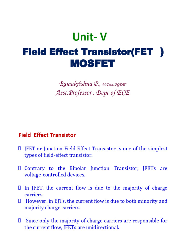 FET_MoSFET, FinFET | PDF | Field Effect Transistor | Mosfet