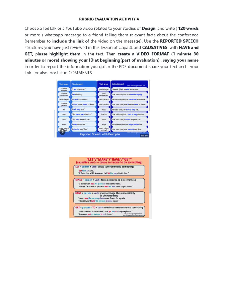 Design Video Evaluation Rubric | PDF | Communication | Vocabulary