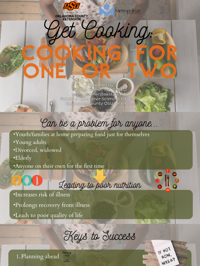 Cooking Tips for One or Two People | PDF | Cooking | Foods