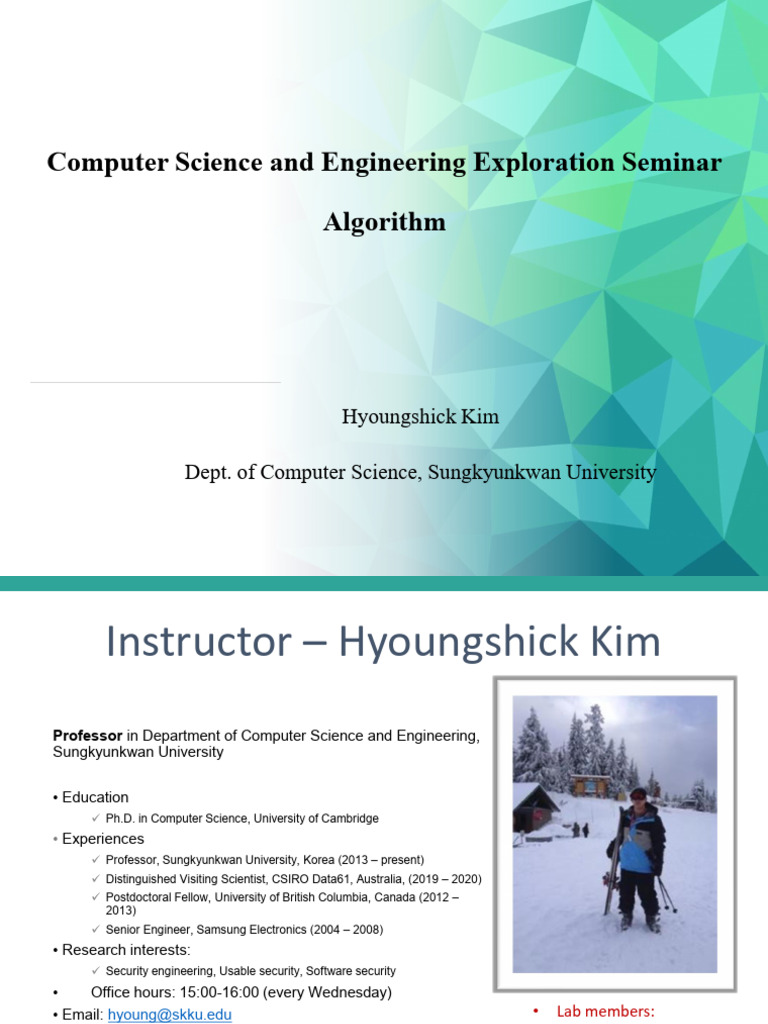 CSE Exploration Seminar Week03 | PDF | Time Complexity | Computational ...