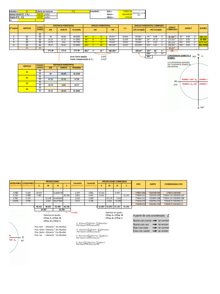 Practicar Examen Final | PDF | Azimut | Geometría Elemental