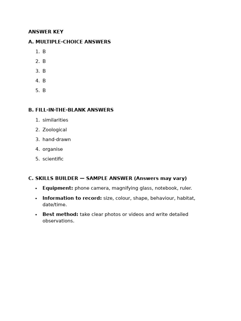 Worksheet - Classification | PDF