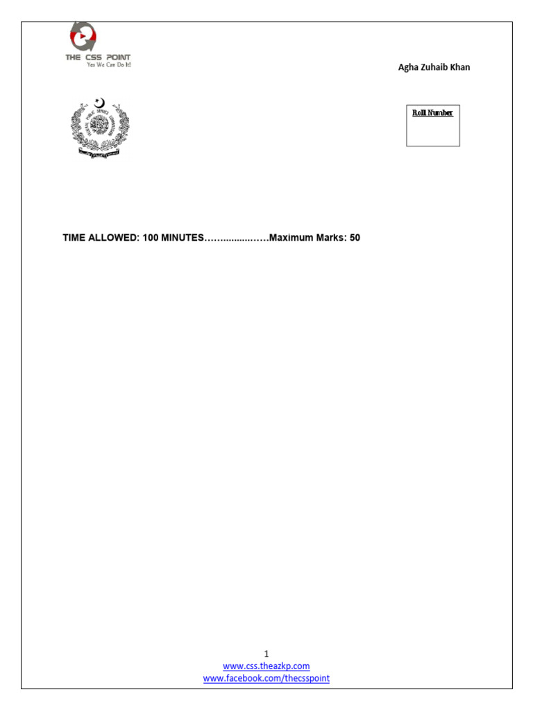 CSS General Science and Ability Past Papers 2000 to 2021 | PDF | Apsis ...