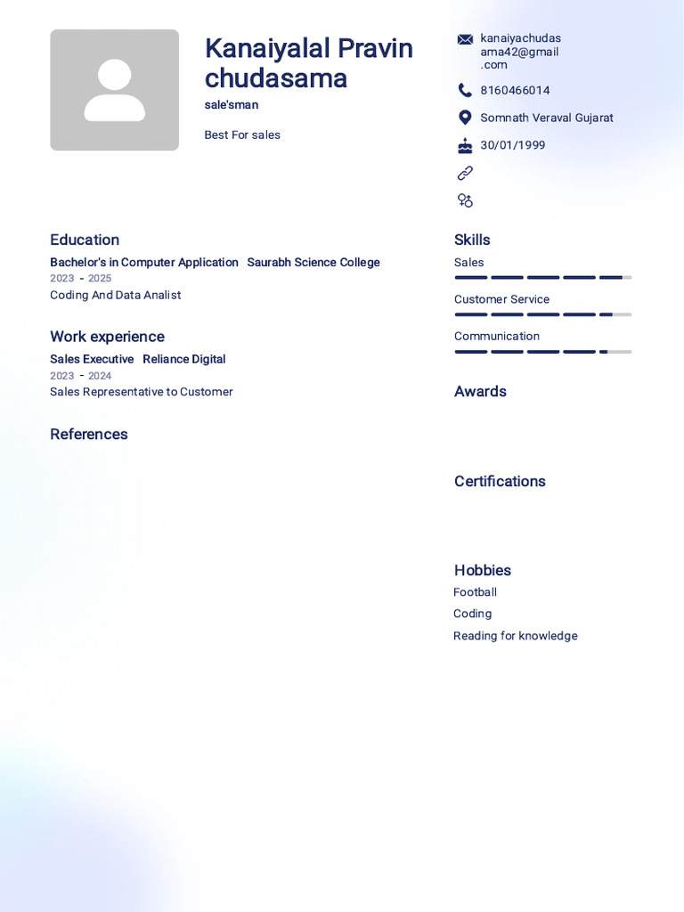 CV Maker - 1765269931768 | PDF
