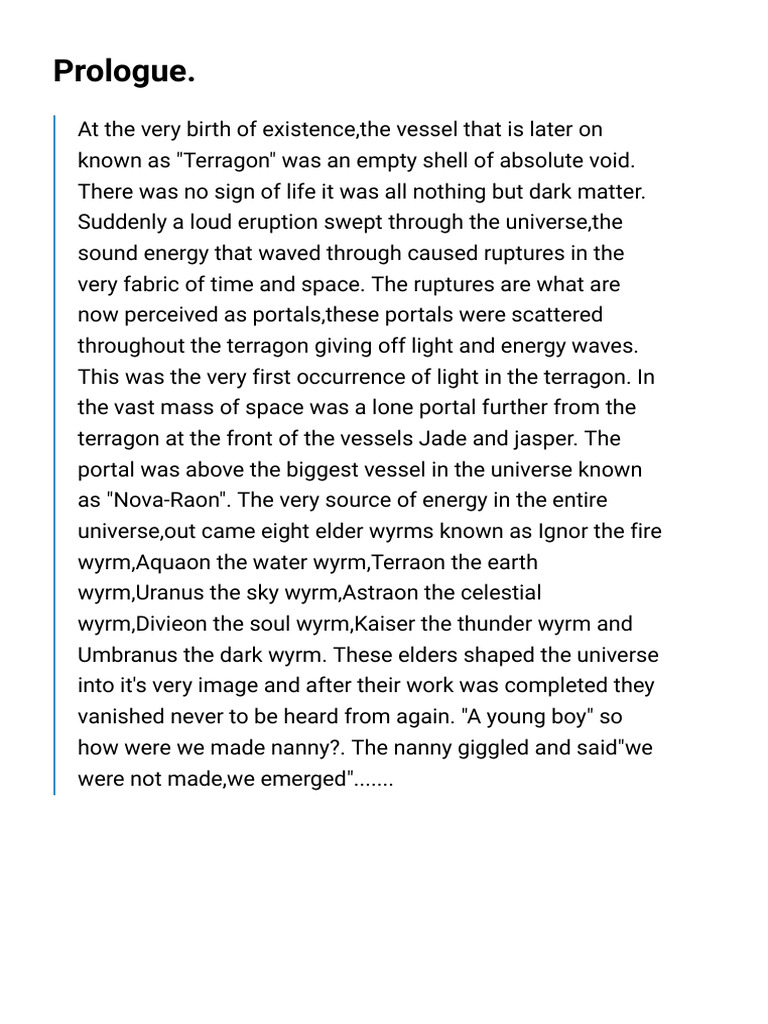 Prologue | PDF