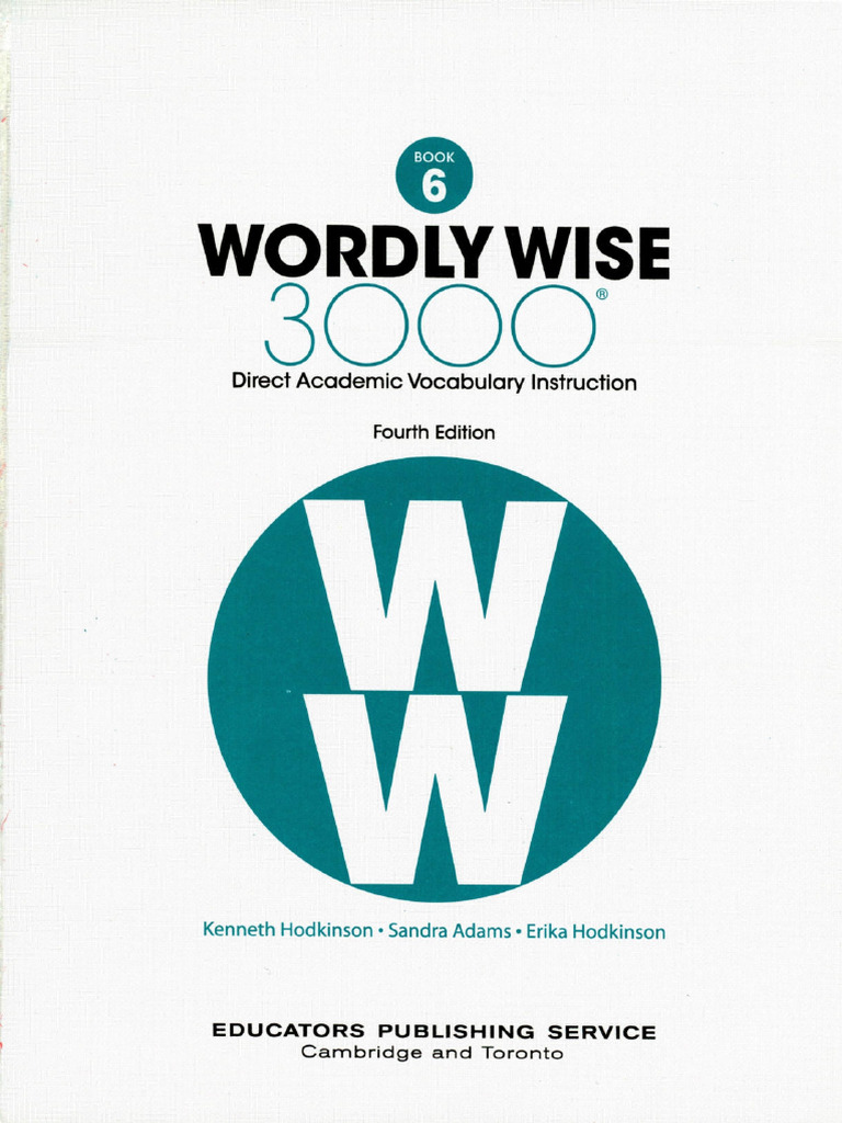Wordly Wise, Book 6 | PDF