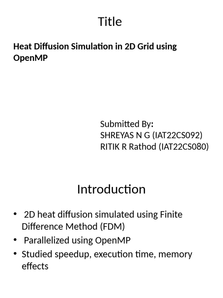 Heat Diffusion Report Presentation Rr[1]34 | PDF