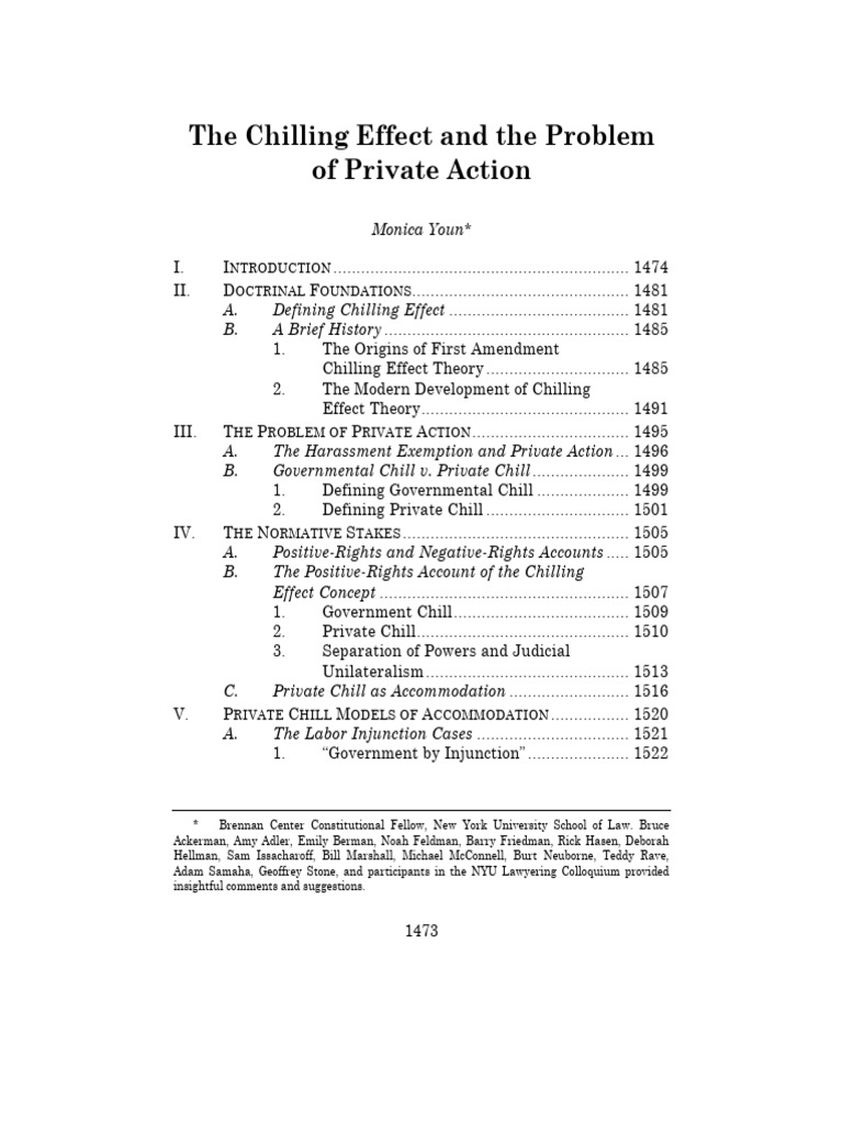 Youn 66 Vand L Rev 1473 | PDF | First Amendment To The United States ...