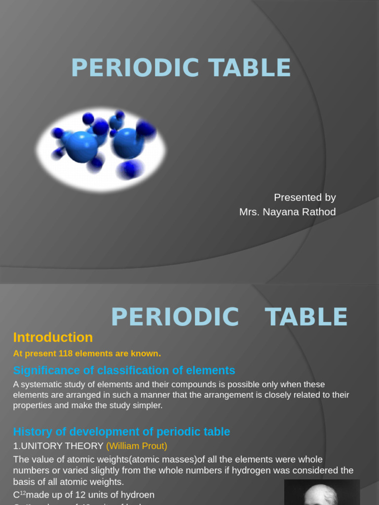 Periodic Table | PDF | Periodic Table | Chemical Elements