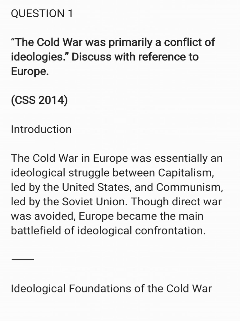 Cold War Question European History _251216_083505 | PDF